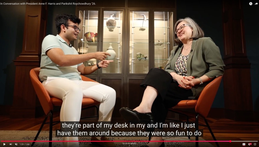 In Conversation with President Anne F. Harris and Parikshit ...